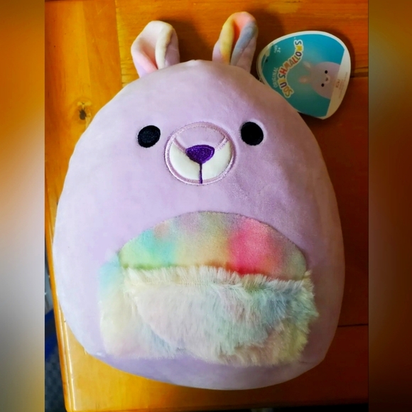 Squishmallows | Toys | Nwt 8 Kiki The Purple Rainbow Kangaroo With ...